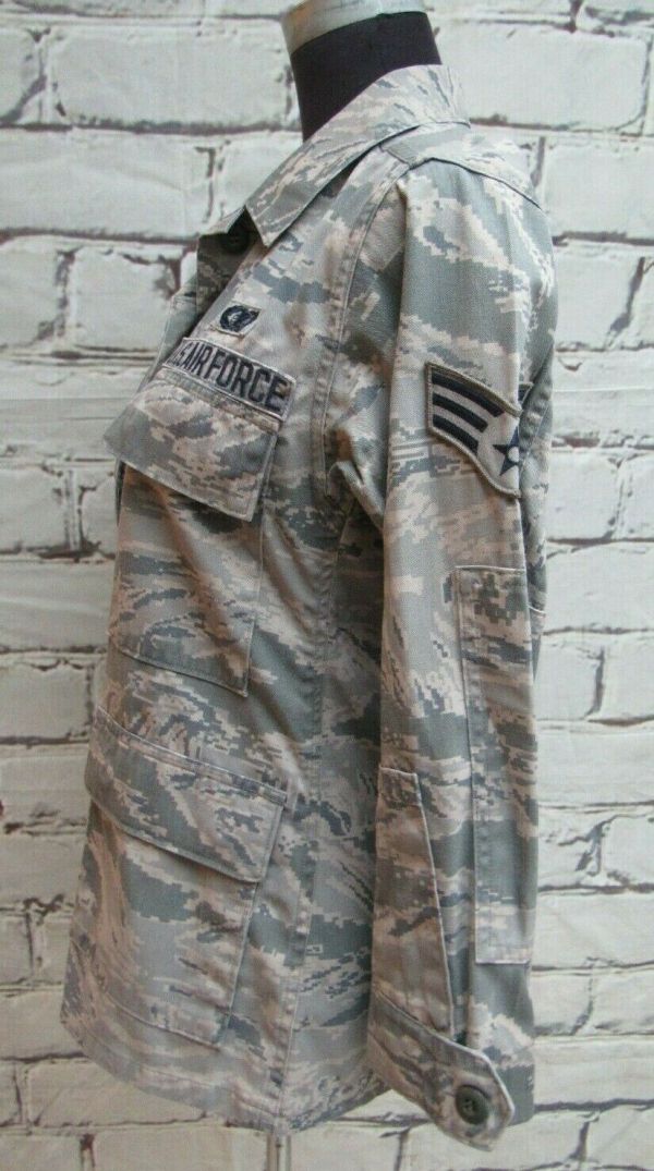 Women ' S USAF Air Force Digital Tiger Stripe Camouflage Combat Shirt ...