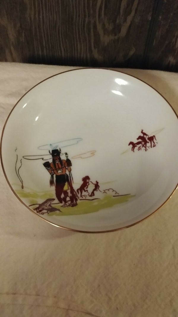 ACEE BLUE EAGLE NATIVE AMERICAN HUNTING HORSE KIOWA 5 1/2 " BERRY ...