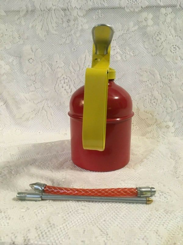 SHELL Motor OIL CAN Gasoline Gas Station Pump BIG 1 QUART Motor 2 ...