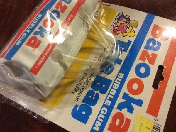 Vintage 1983 Topps Bazooka Bubble Gum Mini Tote Bag. Still On Card ...