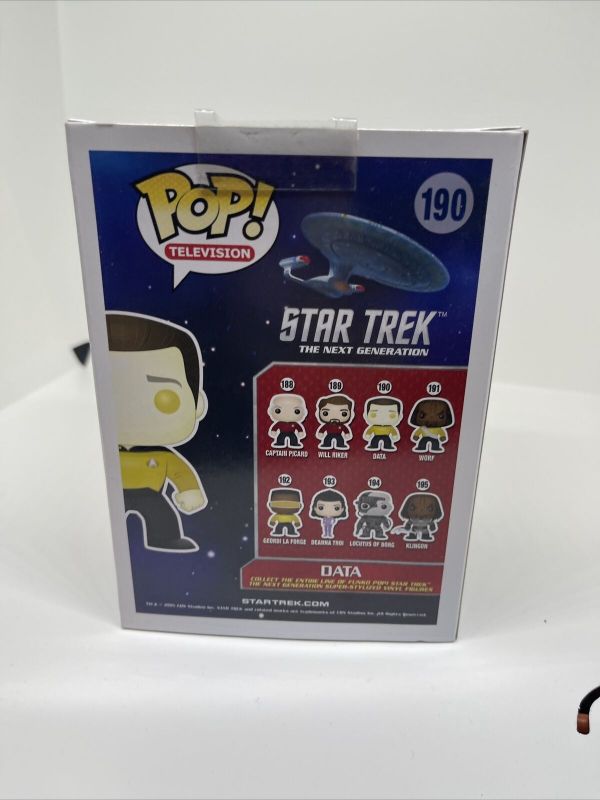 Funko Pop Television Data 190 Star Trek The Next Generation Vaulted ...