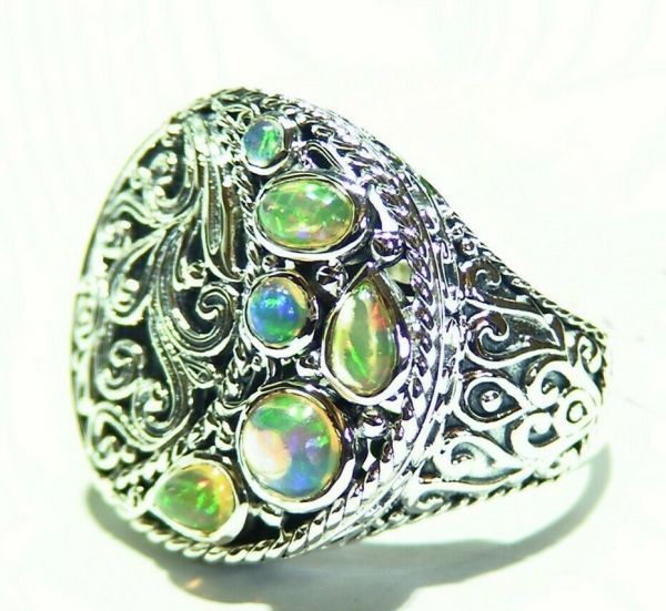 Samuel B Benham BJC Natural Stone 925 Sterling Silver Engagement Ring ...