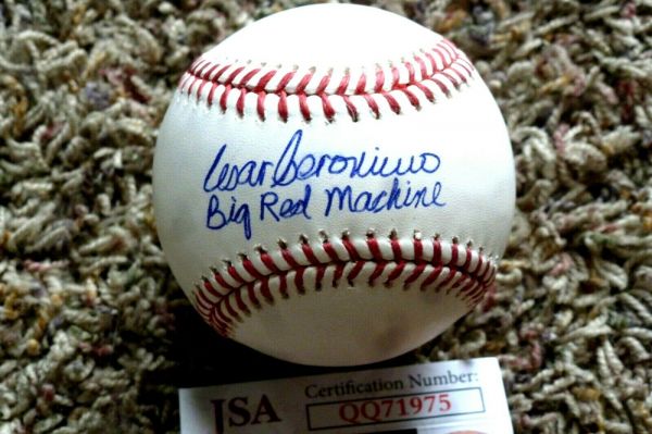 CESAR GERONIMO (Big Red Machine) Signed MLB Baseball - JSA ...