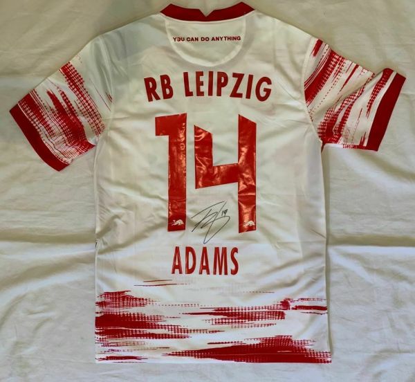 Tyler Adams Signed 2021 RB Leipzig Soccer Jersey 14 USMNT USA PROOF ...