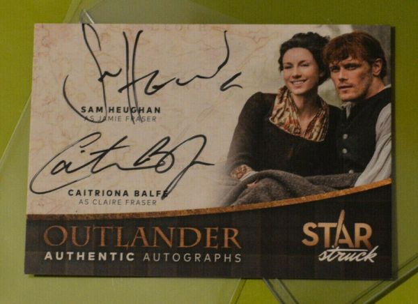 Outlander Season 4 SIGNED DUEL Autograph Card ST - SC Caitriona Balfe ...
