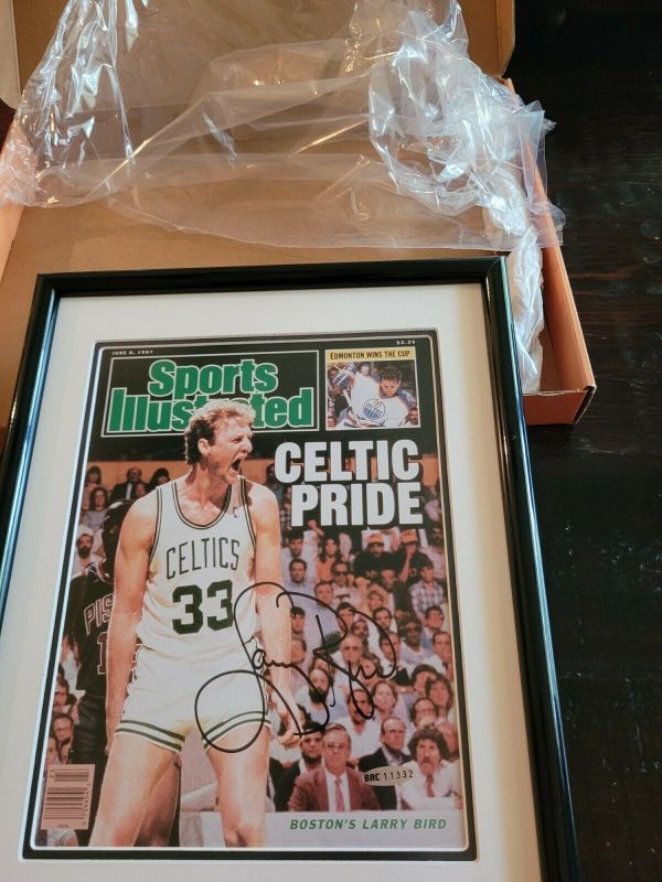 An Autograph Framed Photo Of Larry Bird Cert Upper Deck | #54309608