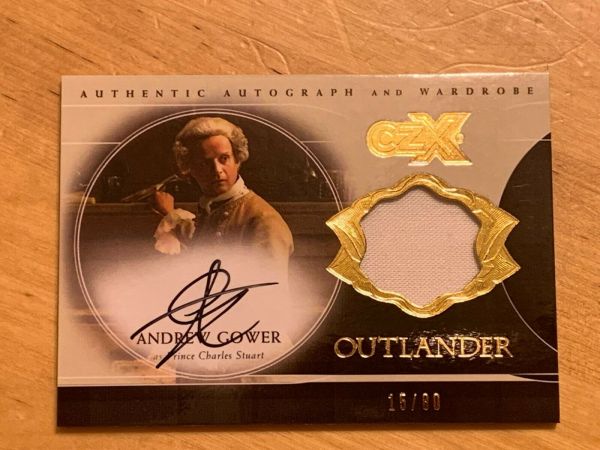 Outlander CZX Andrew Gower As Charles Stuart Auto Wardrobe Card AGW ...