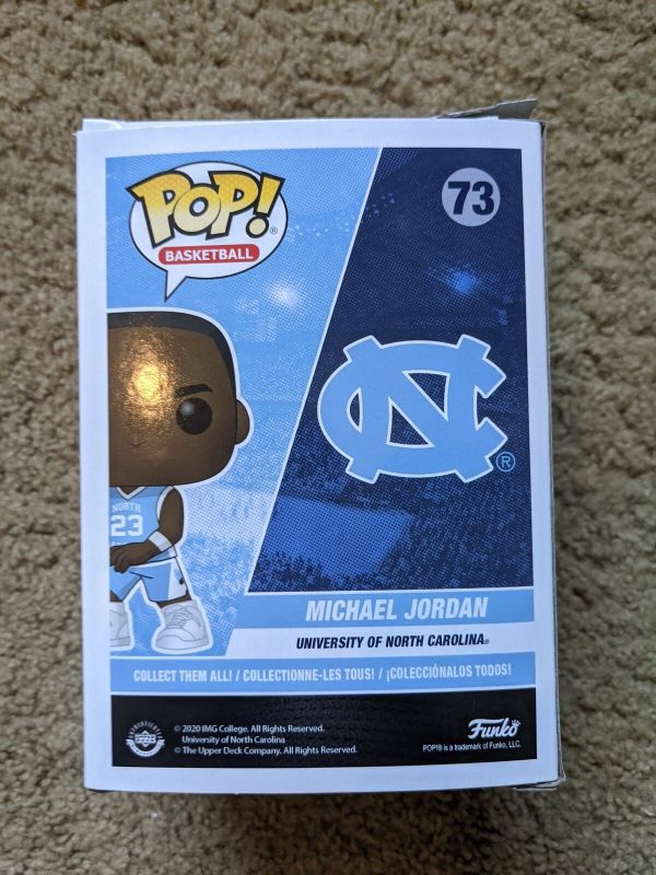 Funko Pop Michael Jordan UNC 73 Box (Rare And VHTF Walmart Exclusive ...