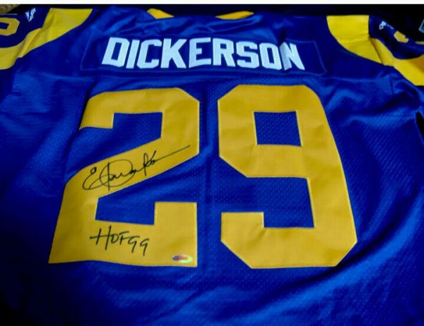 Eric Dickerson Los Angeles Rams Signed Custom Jersey | #54495665
