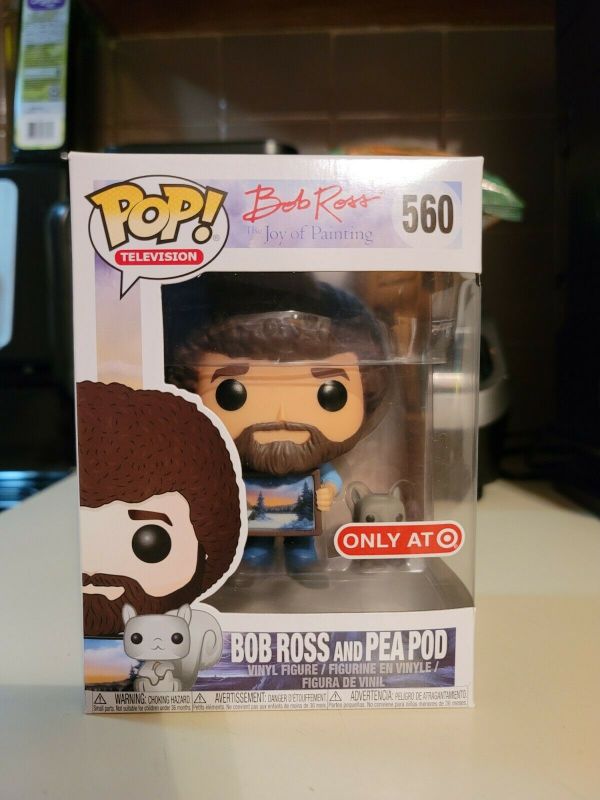 Funko POP Television Joy Of Painting 560 Bob Ross And Peapod Target ...