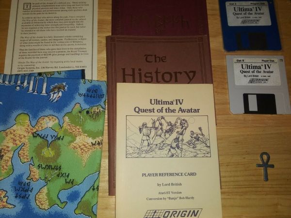 Vintage 1985 Origin Systems Atari ST Ultima IV Quest Of The Avatar ...