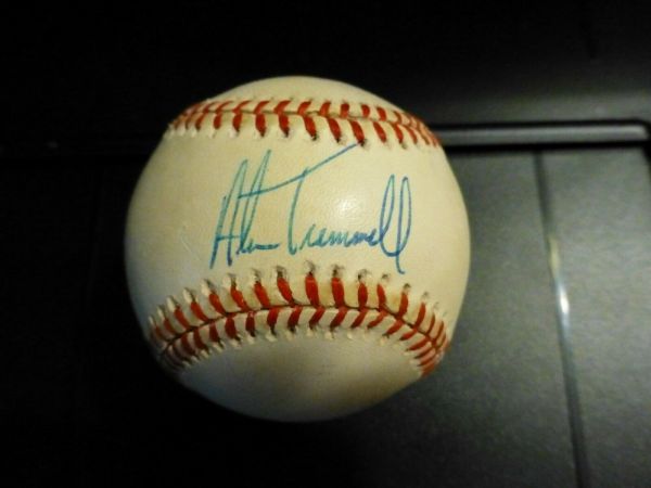 Alan Trammell Signed American League Baseball With Case & | #54550412