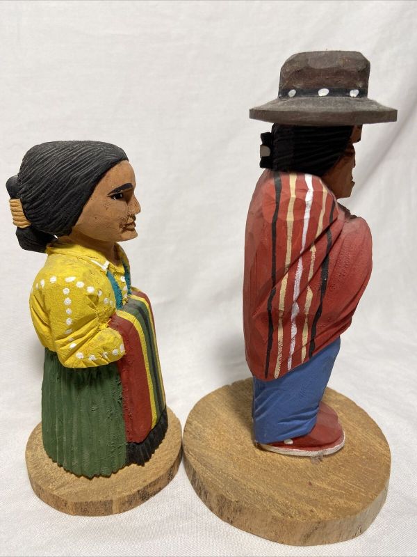 Rena & Harrison Juan Vintage Navajo Folk Art Hand Carved Wood Figurines ...