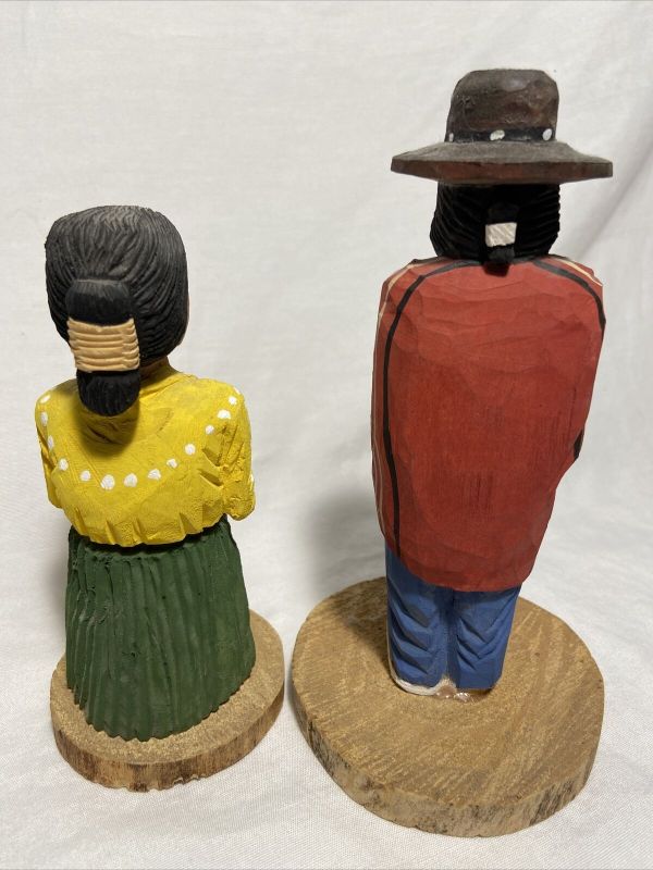 Rena & Harrison Juan Vintage Navajo Folk Art Hand Carved Wood Figurines ...