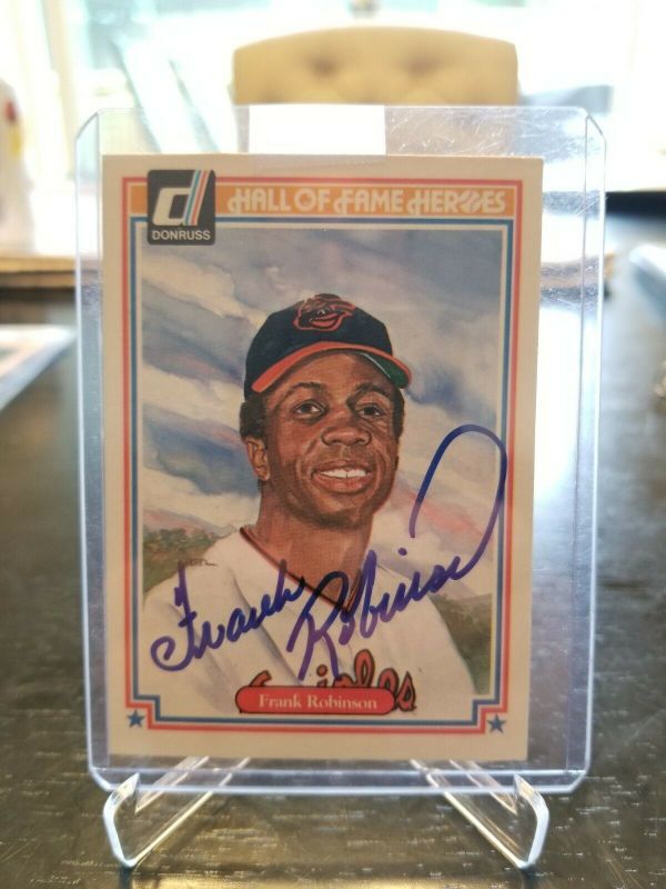 1983 Donruss Frank Robinson Auto Autograph Signed Card JSA Rare HOF ...