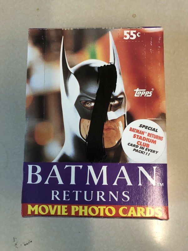 1991 Batman Returns Topps Movie Photo Cards Full Box Of 36 Poly Packs ...