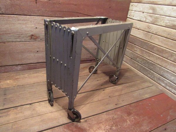 Vintage Funeral Expanding Church Truck Casket Cart Dolly Folding Coffin ...