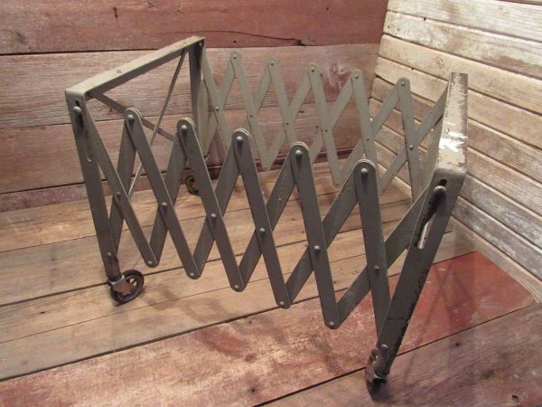 Vintage Funeral Expanding Church Truck Casket Cart Dolly Folding Coffin ...