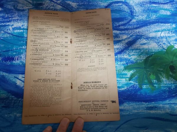 1935 Kentucky Derby Program Triple Crown Winner Omaha Horse Racing ...