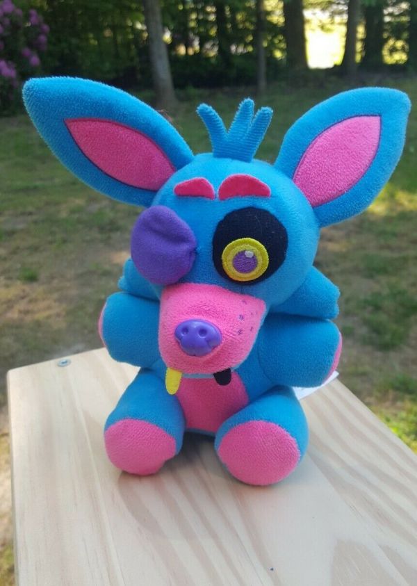 2017 - 8 Inch Five Nights At Freddys Funko Foxy Plush Neon Blue Black ...