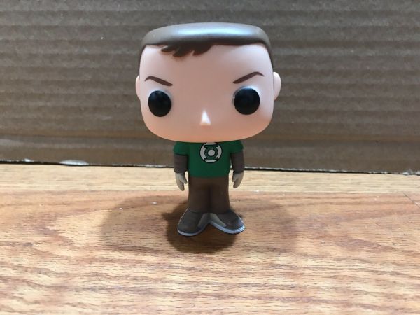 Funko Pop Sheldon Cooper 11 Big Bang Theory Green Lantern Loose Figure ...