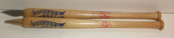 RARE 1947 NY YANKEES BROOKLYN DODGERS WORLD SERIES PEN PENCIL BASEBALL ...