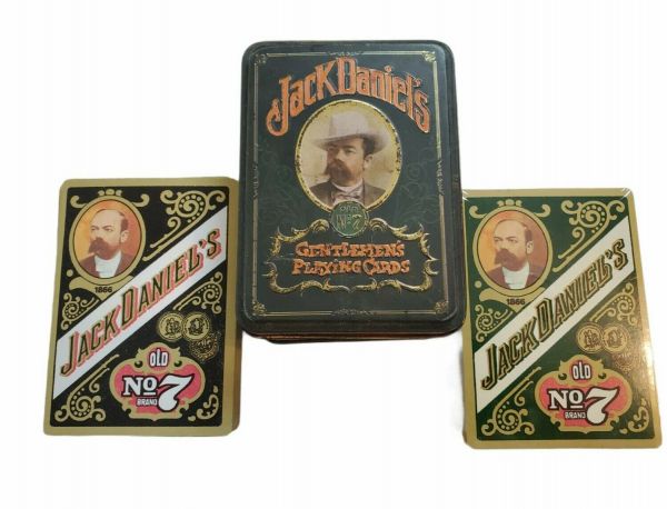 Jack Daniels Gentlemen ' S Playing Cards In Collector Tin 2 Packs 1 ...