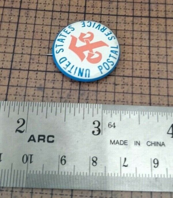 Rare Vintage US MAIL POST OFFICE USPS Pin Button Pinback | #54845995