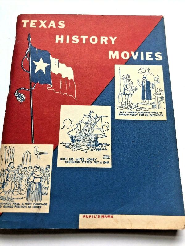 1956 Texas History Movies Book Magnolia Petroleum Mobil Comic Book ...