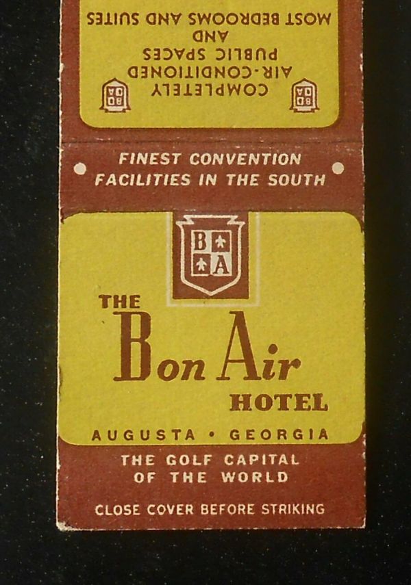 1950s The Bon Air Hotel Olympic Swimming Pool Terrace Room Augusta GA ...