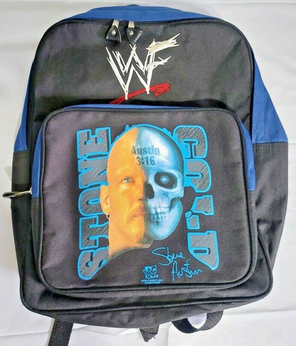 WWE WWF Stone Cold Steve Austin 1999 Collectable Backpack Vintage RAW ...