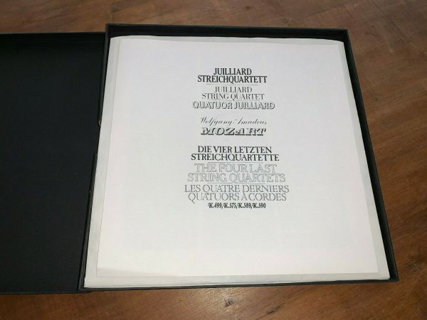 Mozart Four Last Quartets JUILLIARD STRING QUARTET CBS MASTERWORKS 2LP ...