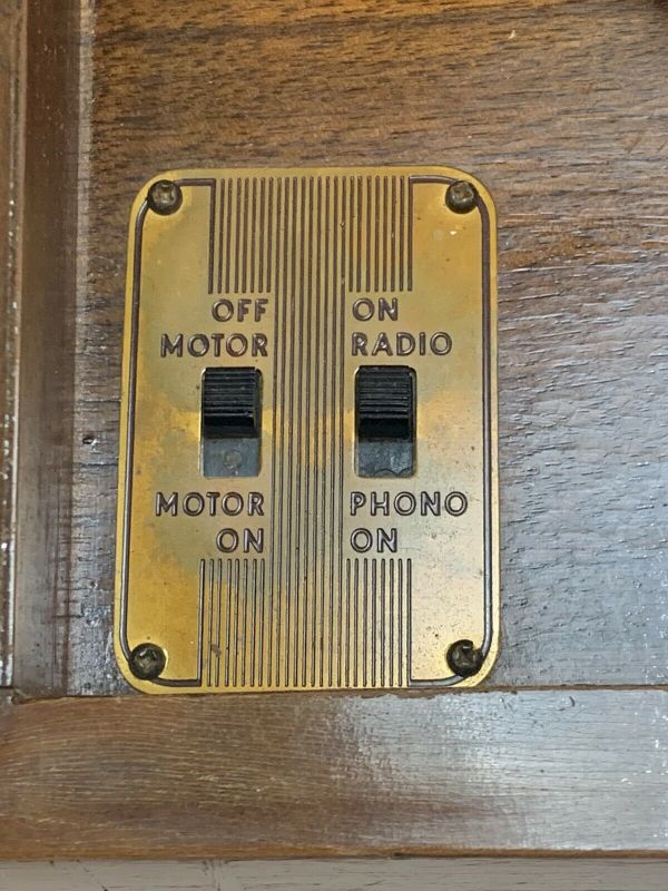 RARE 1930s VINTAGE FIRESTONE AIR CHIEF WOOD Tube RADIO Record Player S ...
