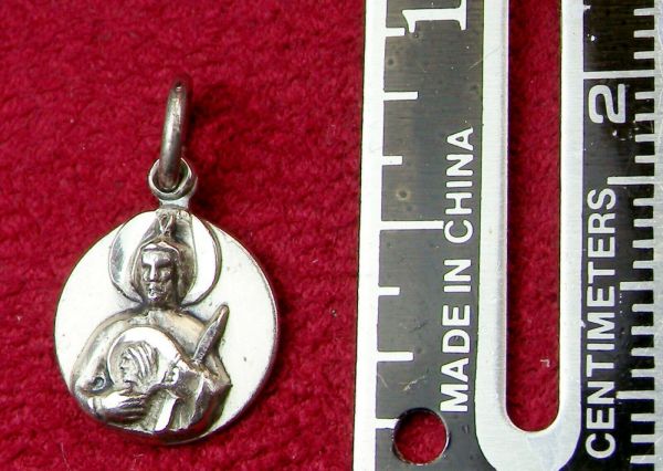 PETITE St Jude Catholic Patron Of Lost Causes Pilgrimage CREED STERLING ...