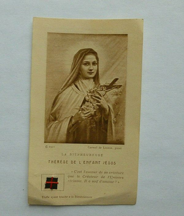 2135/41 OLD CARD RELIQUAIRE SAINTE THERESE | #55539946