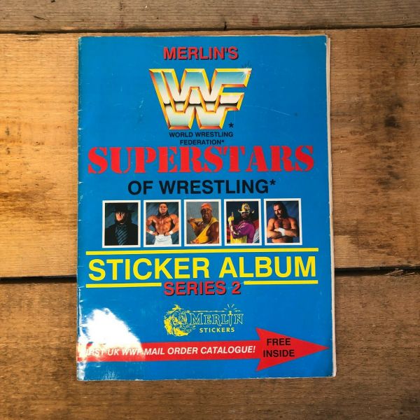 MERLIN WWF SUPERSTARS OF WRESTLING STICKER ALBUM SERIES 2 - Empty ...