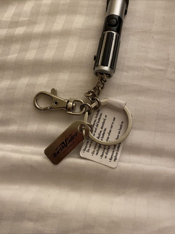 Disney Parks Star Wars Darth Vader Red Lightsaber Keychain VERY RARE ...