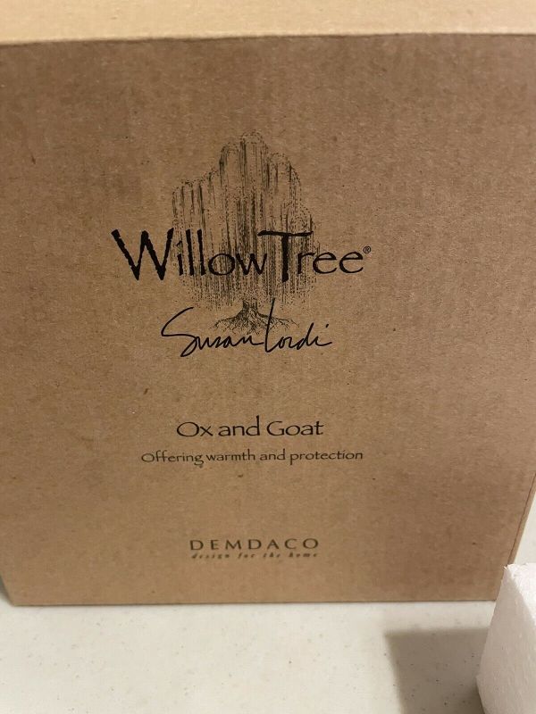 Willow Tree Ox And Goat 26180 Nativity 2 Piece Set Orig Box DEMDACO ...