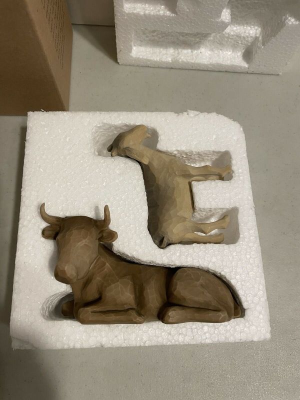 Willow Tree Ox And Goat 26180 Nativity 2 Piece Set Orig Box DEMDACO ...
