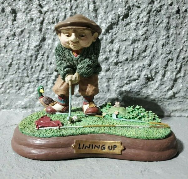 Gary Patterson Sports LINING UP Golf Putt Putting Figurine Statue Old ...