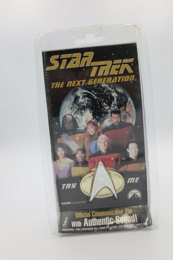 STAR TREK NEXT GENERATION Official Communicator Pin W Sound Package ...