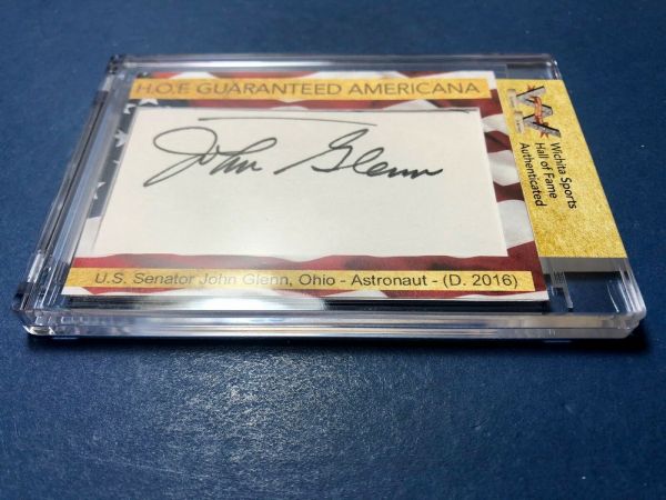 D) John Glenn Astronaut And Ohio Senator– HOF GUARANTEED AMERICANA ...