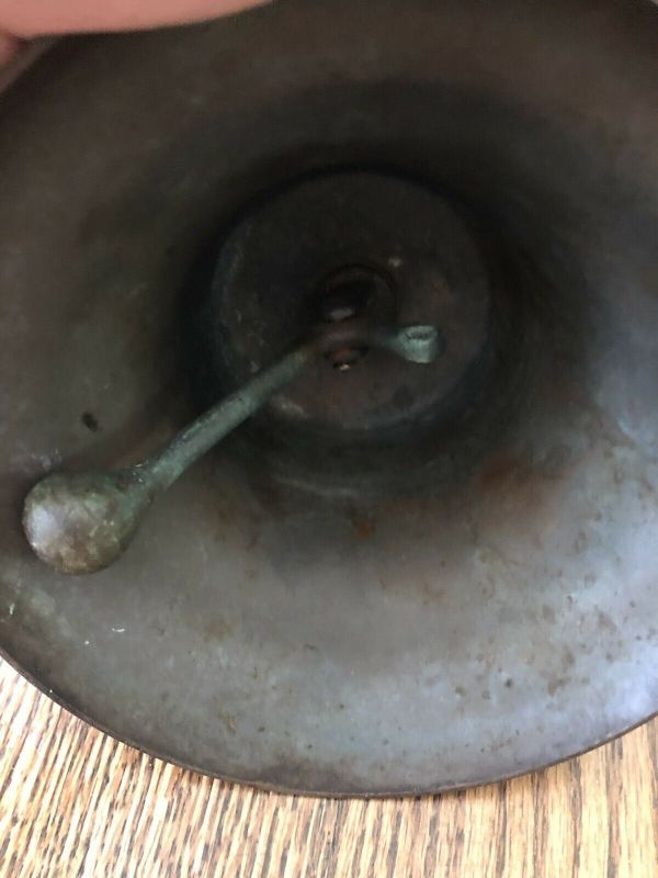 Vintage Antique Brass Bell Horseshoe Wall Mount Dinner Farm House ...