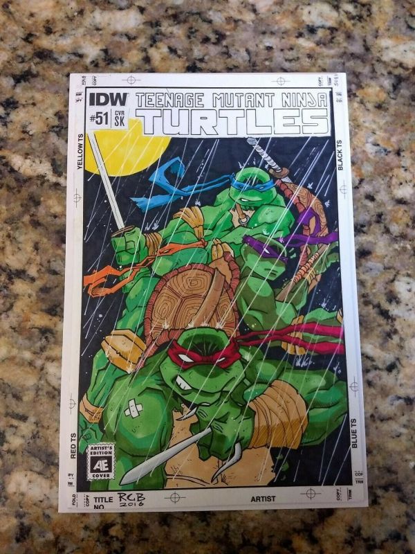 TEENAGE MUTANT NINJA TURTLES 51 IDW ART BY RYAN BROWN & 1ST JENNIKA ...