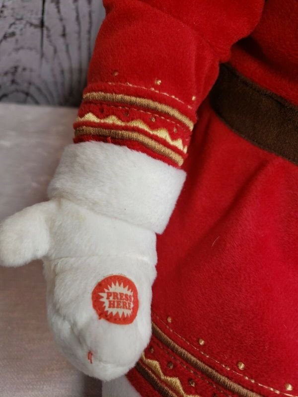 Hallmark The Polar Express Talking Santa Claus W/ Bell Plush 18 ...