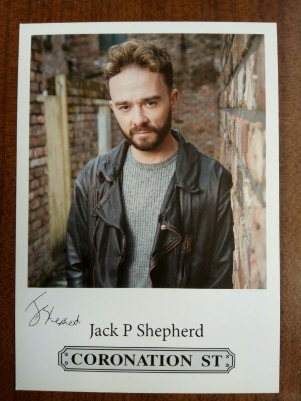 JACK P SHEPHERD David Platt CORONATION STREET Pre - Signed Autograph ...