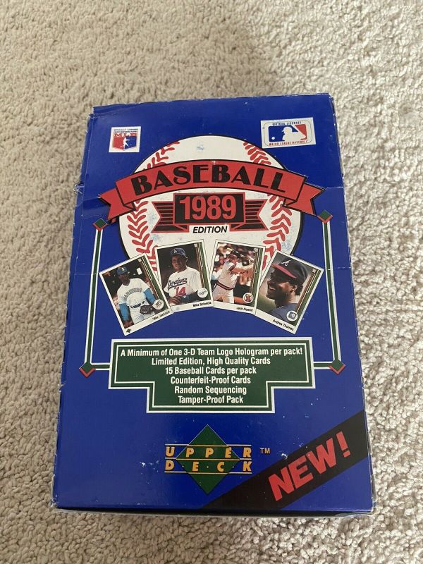 1989 Upper Deck Baseball Low Wax Box - KEN GRIFFEY JR Rookie PSA ...