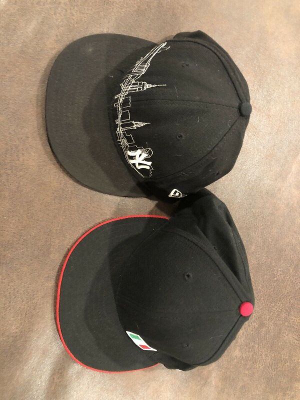 York Yankees 59Fifty Era Black Italian Flag Embroidered Baseball Cap ...
