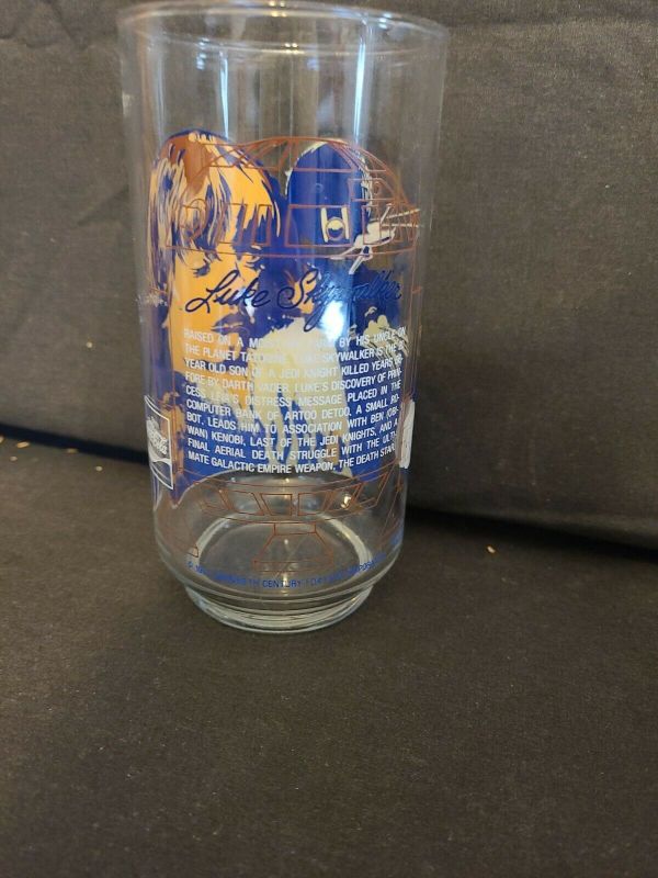 Luke Skywalker 1977 Burger King/Coca Cola Star Wars Limited Ed Drinking ...