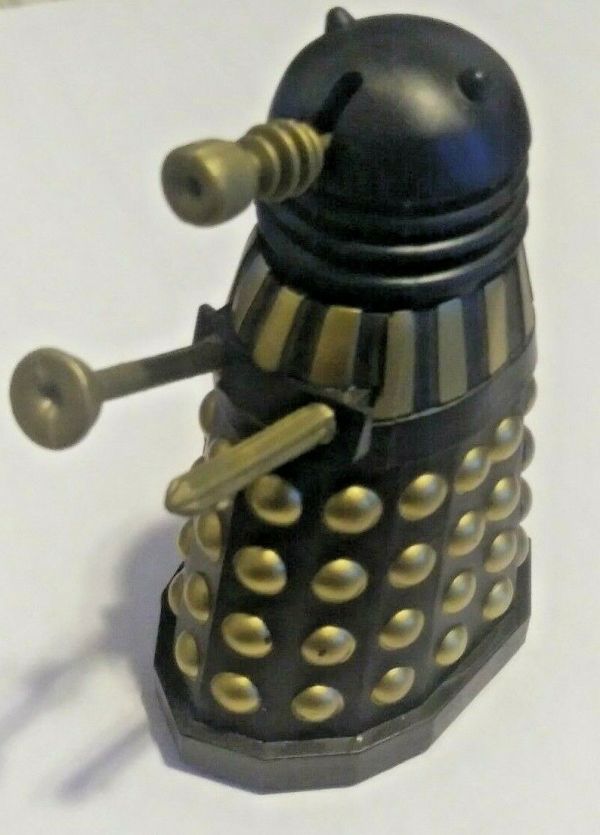 Doctor Who Dapol Dalek Vintage 1980 ' S Black And Gold Pull Back Action ...